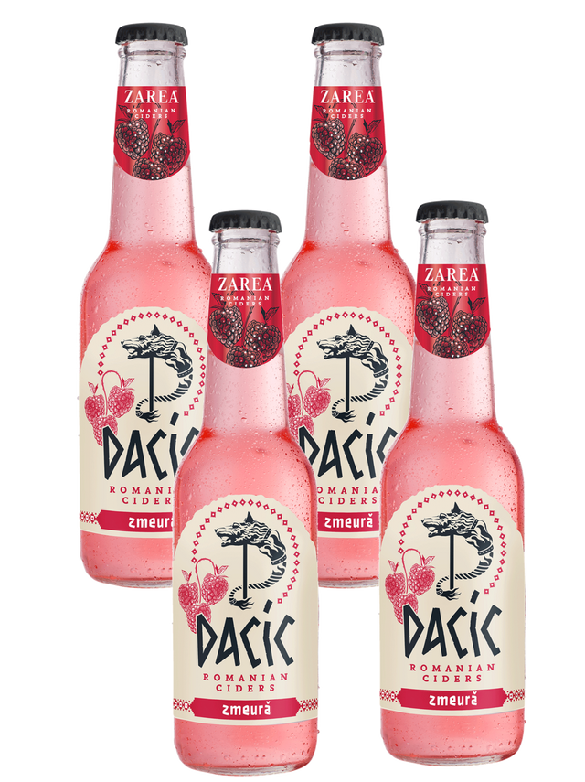 Dacic Raspberry Romanian Cider 4x275ml – Romanian Drinks