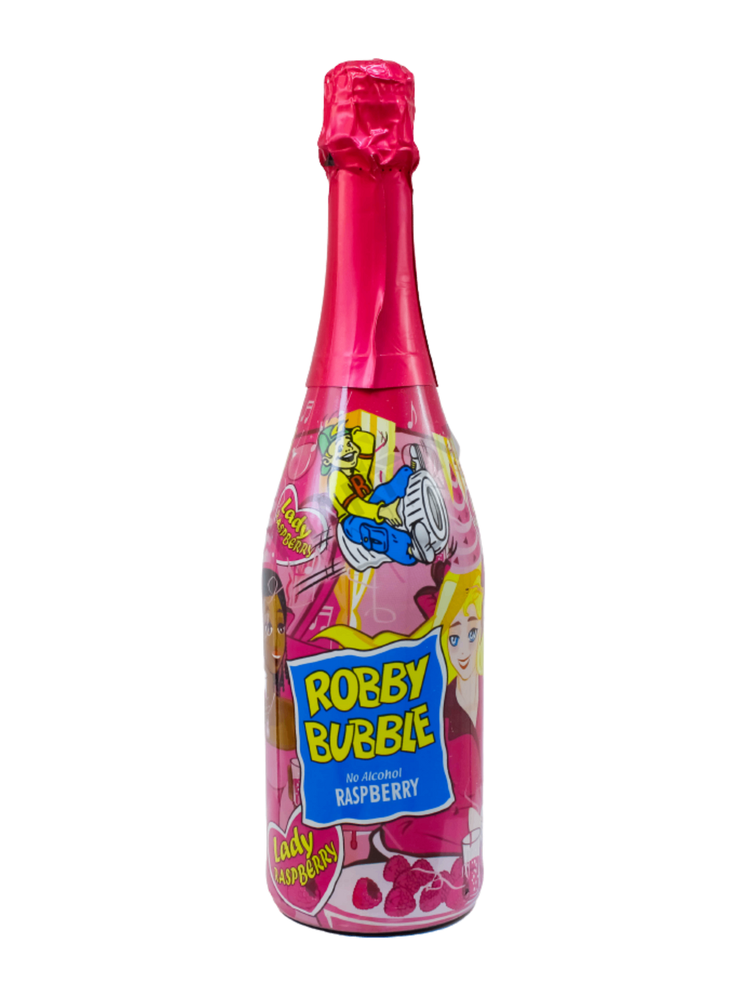 Robby Bubble Apple & Raspberry Alcohol Free Kids Romanian Champagne ...